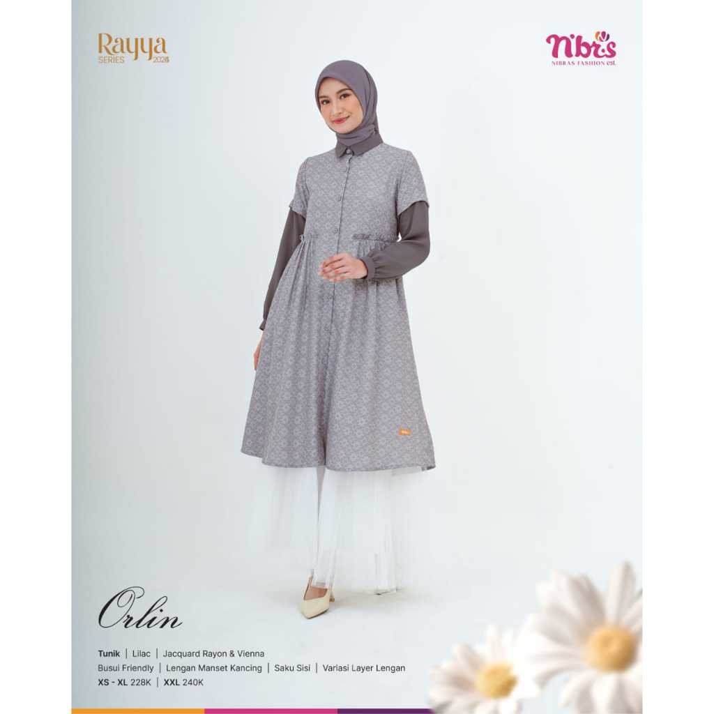 Jual Jual Nibras Tunik Orlin Lilac Burgundy – Jacquard Rayon Mix Vienna ...