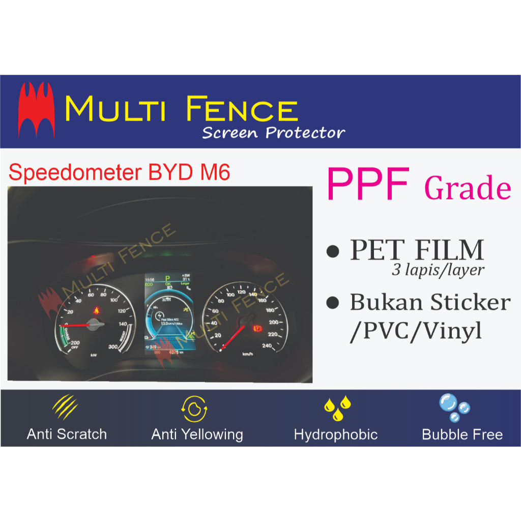Jual Anti Gores Speedometer BYD M6 EV | Shopee Indonesia