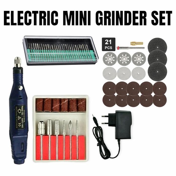 Jual MESIN MINI GRINDER GRAFIR BOR POTONG GERINDA POLES UKIR SET ...