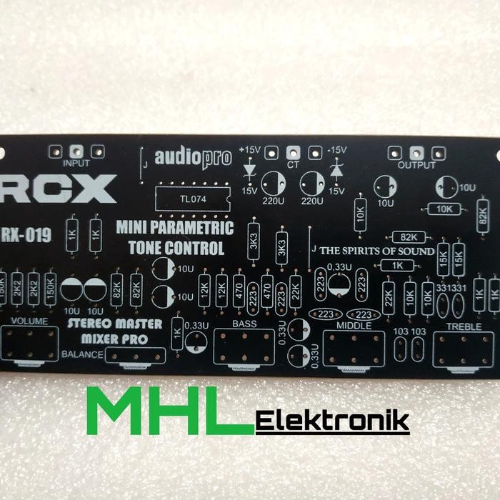 Jual PCB Tone Control Stereo Mini Parametrik Tone Control Elite RX 019 ...