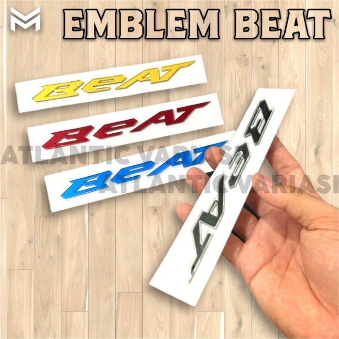 Jual ( WARNING ) SET EMBLEM TIMBUL LOGGO BEAT EMBLEM LOGO 3D VARIASI ...