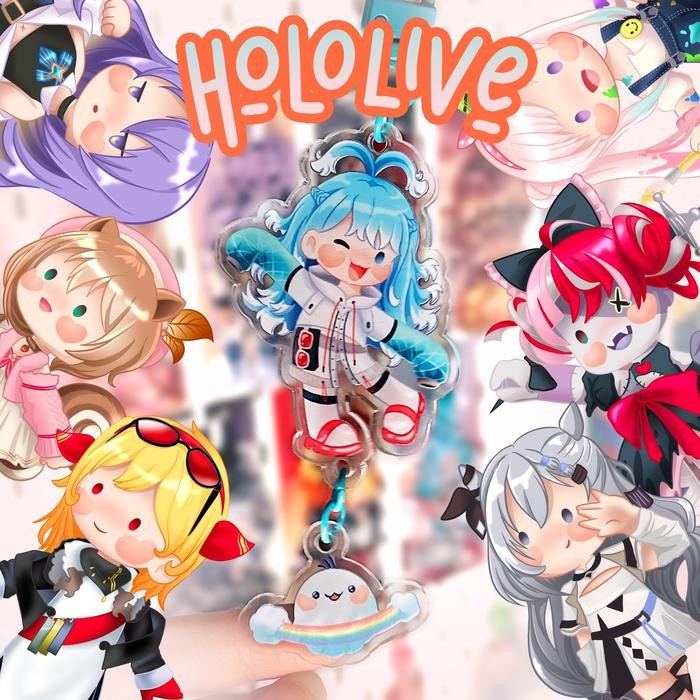 Jual Hololive Id Keychain Comifuro Comiccon Kobo, Zeta, Risu, Iofi ...