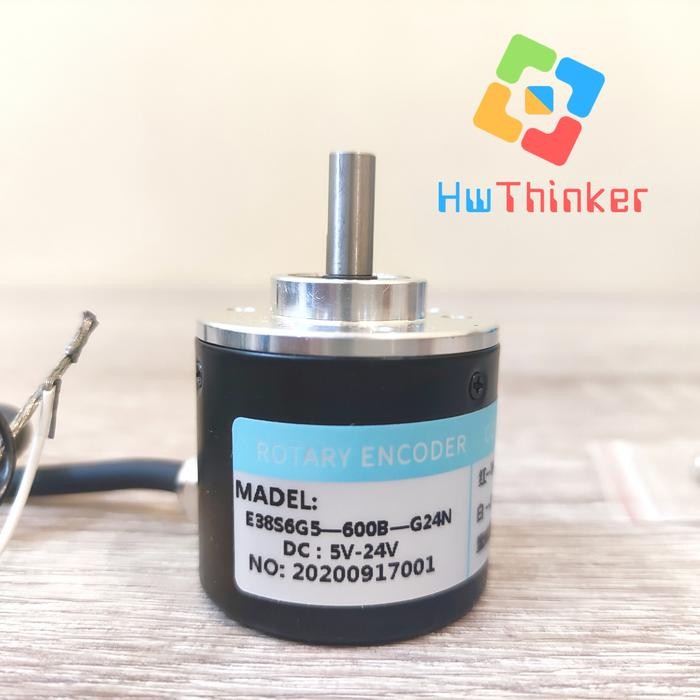 Jual JTTOP" 600P / R ROTARY ENCODER 5V-24V 2-PHASES SHAFT 6MM | Shopee ...