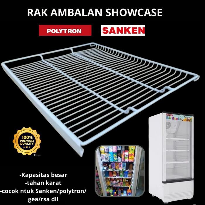 Jual JR RAK AMBALAN SHOWCASE/RAKSHOWCASE POLYTRON/SANKEN/GEA/DLL ...