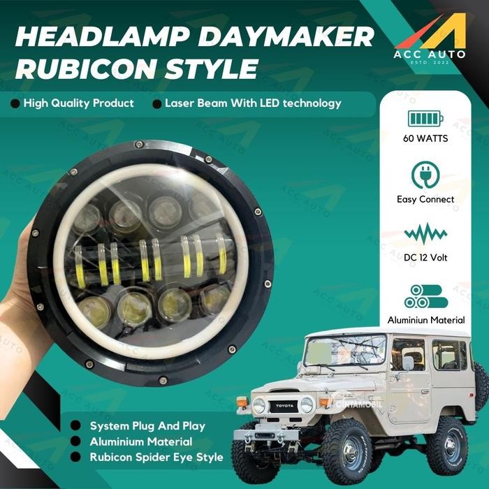 Jual Lampu Daymaker Led Spider Eye 7Inch / Headlamp Untuk Toyota ...