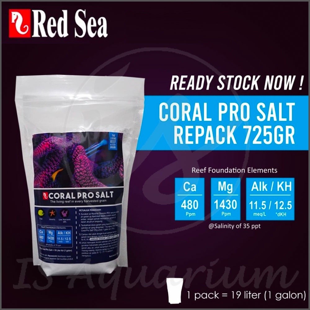 Jual Red Sea C Pro Salt 725gr Repack Garam Laut Marine Reef Tank ...