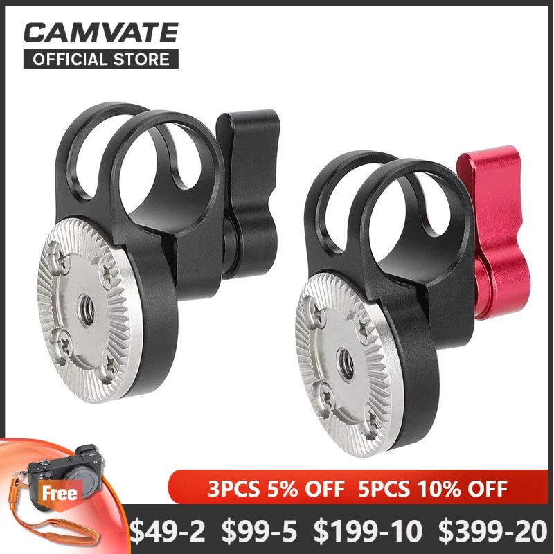 Jual CAMVATE 19mm Rod Clamp Adapter with ARRI Rosette Mount For DSLR ...