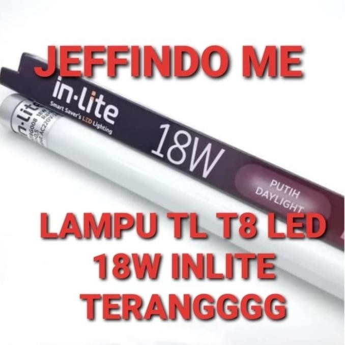 Jual New LAMPU TL T8 18 W INLITE TUBE 18 WATT LED IN LITE 120CM | Shopee Indonesia