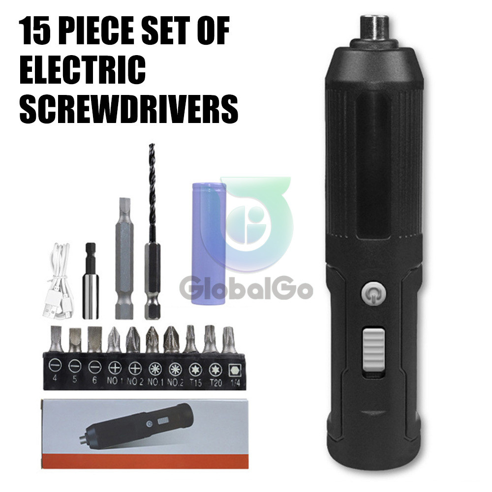 Jual Mini Cordless Electric Screwdriver High Torque Screwdriver Set ...