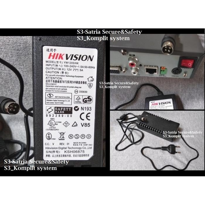 Jual Adaptor 12v 3A 4 pin DVR Adaptor NVR CCTV / adaptor hi 3a | Shopee ...
