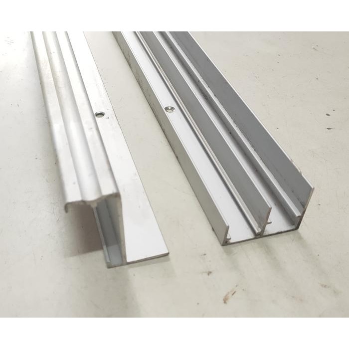 Jual Rell Lemari Dua Jalur Panjang 2 Meter Rel Lemari Geser dua Pintu ...