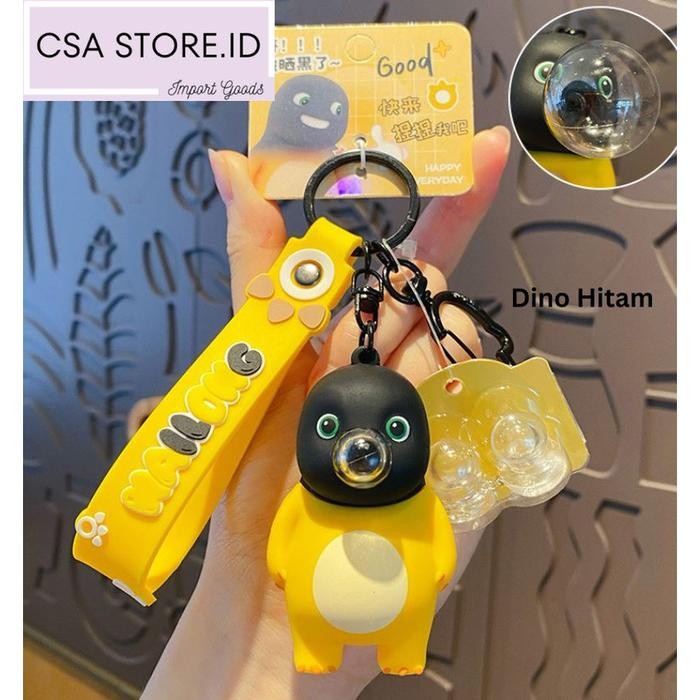 Jual PREMIUM Gantungan Kunci Dino Kuning Nailong Bubble Keychain ...