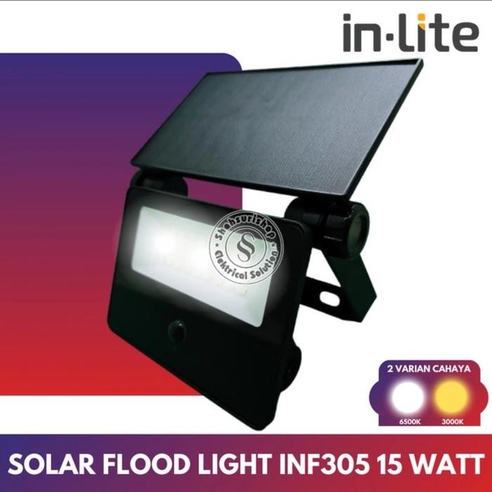 Jual INLITE LAMPU SOROT INF305 IN-LITE FLOOD LIGHT EMERGENCY SOLAR 15 ...