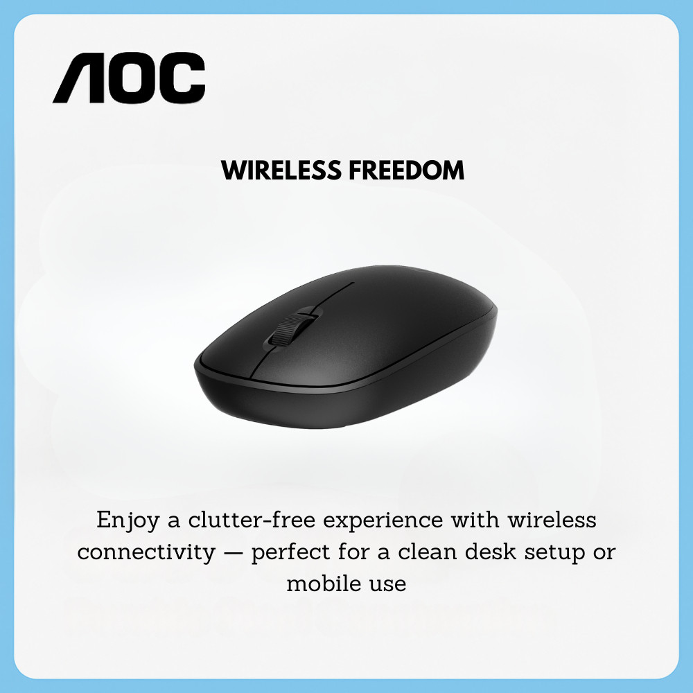 Jual Mouse Wireless Optical AOC MS200 | Shopee Indonesia