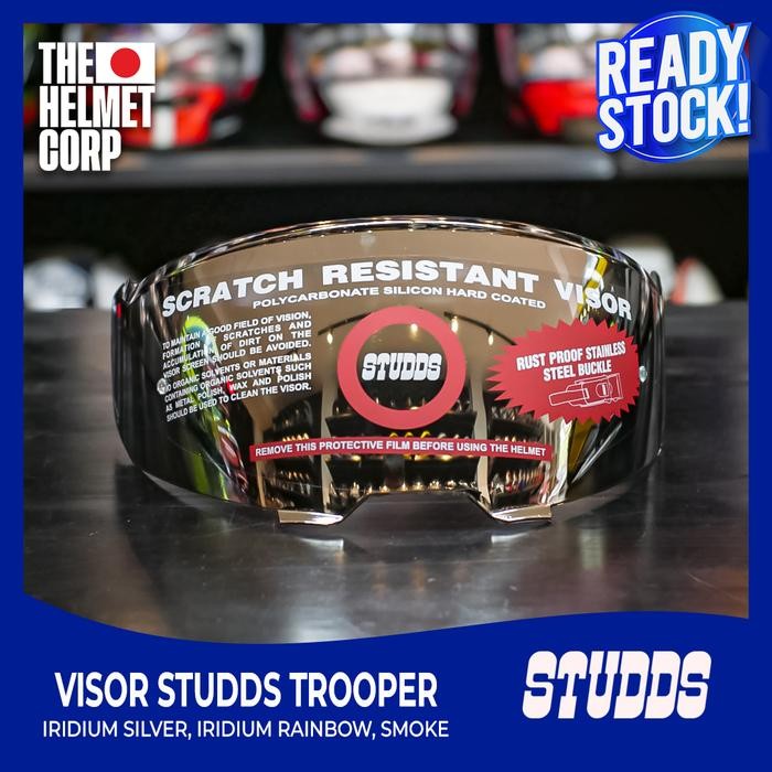 Jual VISOR HELM STUDDS TROOPER IRIDIUM KACA HELM MODULAR STUDDS ...
