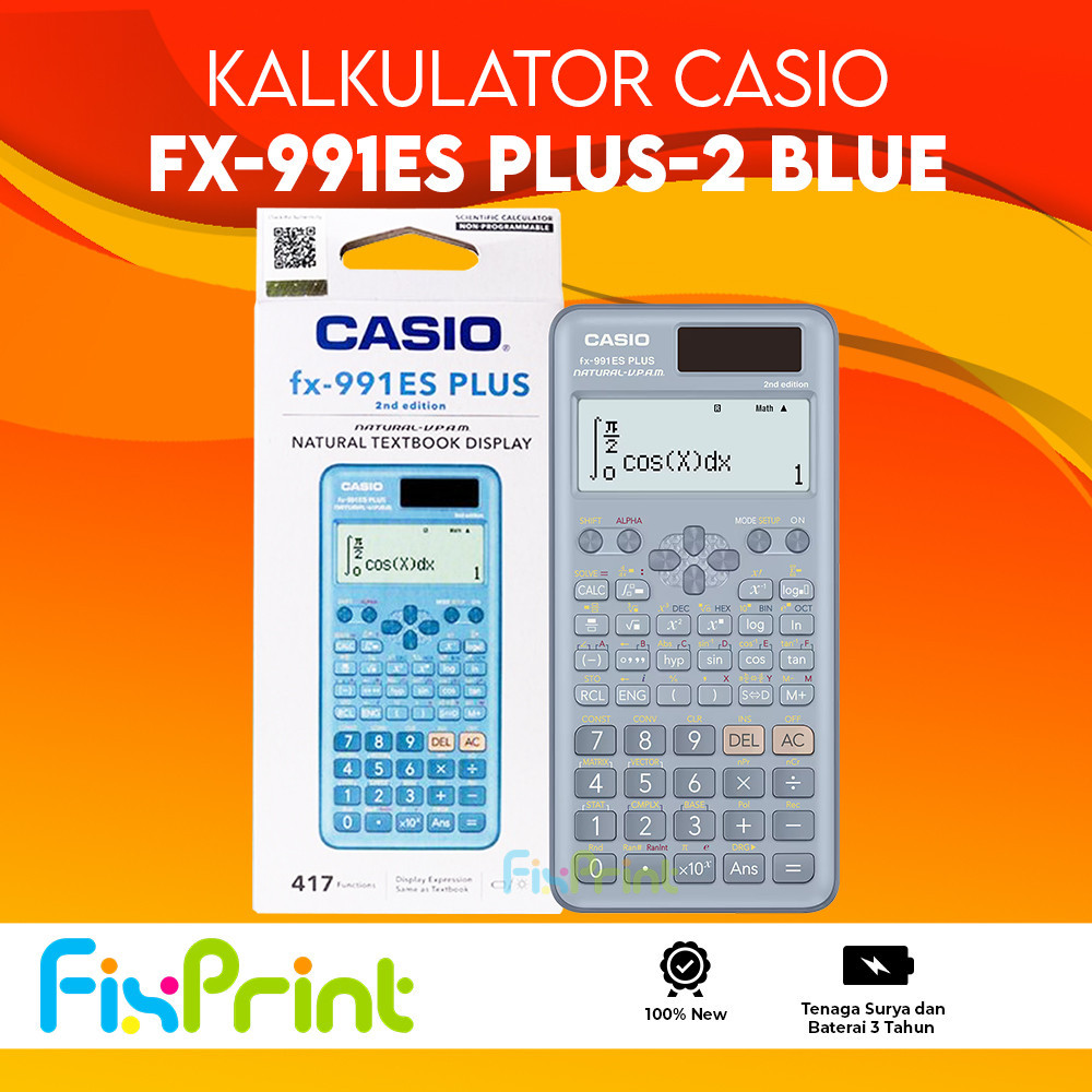 Jual Calculator Casio fx-991 ES PLUS-2 Scientific Kalkulator Ilmiah ...