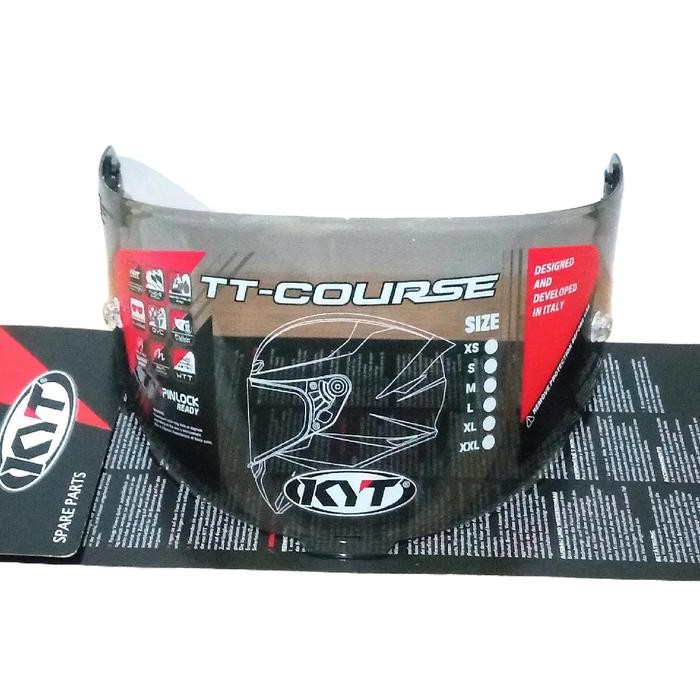 Jual Visor kyt tt course light smoke original | Shopee Indonesia