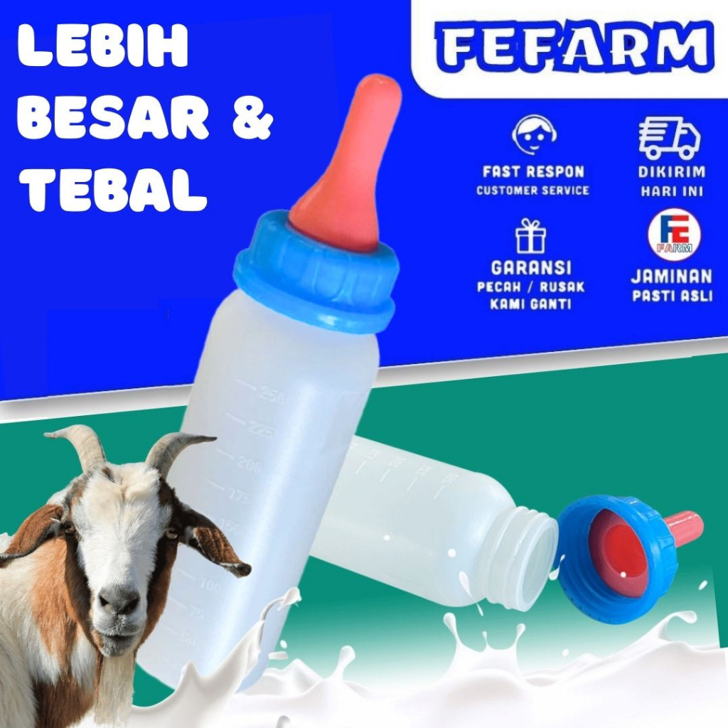 Jual DOT CEMPE BOTOL DOT KAMBING PUTIH BIRU BOTOL SUSU KAMBING BOTOL ...