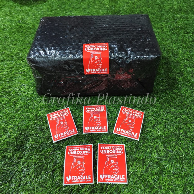 Jual Stiker Fragile ROLL / Sticker Unboxing / Sticker Wajib Vidio ...