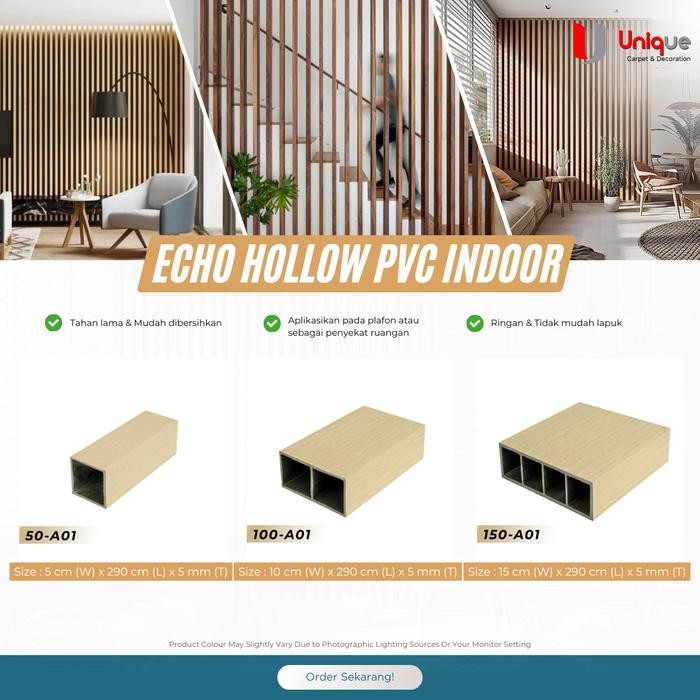 Jual Echo Hollow Pvc Pembatas Ruangan Interior / Pvc Wall Panel Square ...