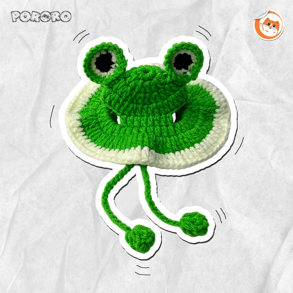 Jual PORORO - Topi Kucing Topi Rajut Handmade Bentuk Karakter v2 ...