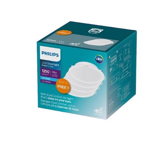 Jual Lampu Downlight Philips Multipack ERIDANI DL190B LED11 D150 14W ...