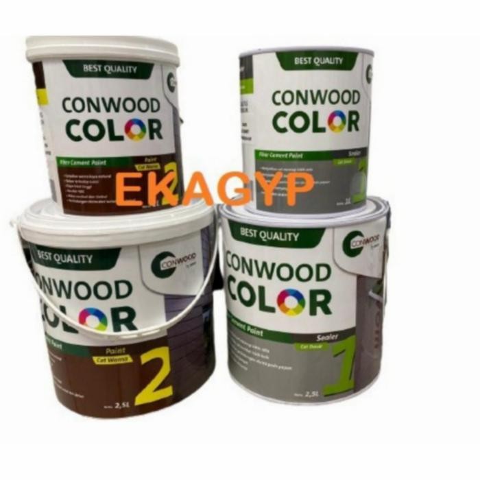 Jual Cat Conwood Colour Paint 2,5 L Doff Walnut Brown | Shopee Indonesia