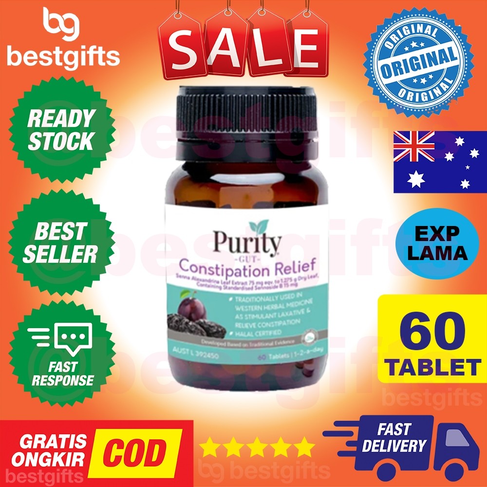 Jual PURITY PURITYFIC LAX EASY RELIEF GUT CONSTIPATION RELIEF VITAMIN ...