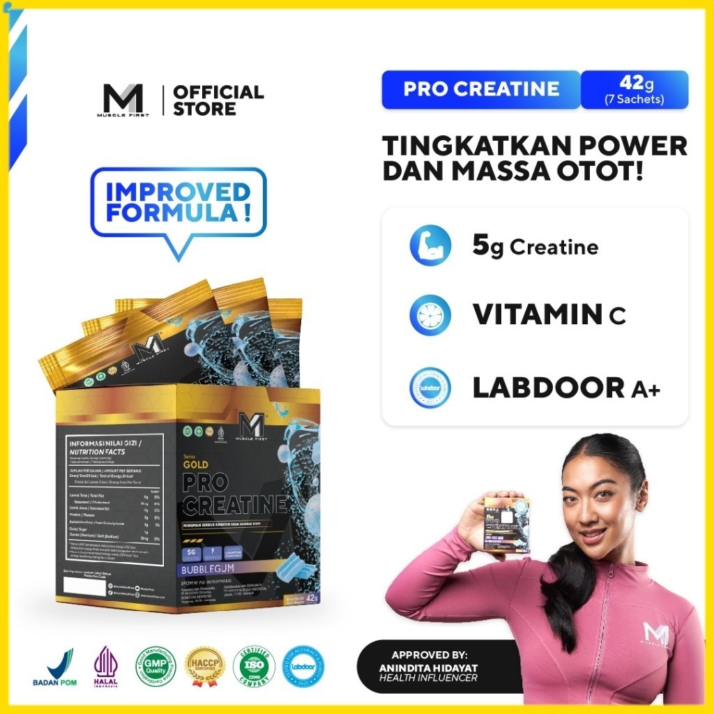 Jual M1 PRO CREATINE BOX ISI 7 SACHET CREATINE BOX SACHET KREATIN ...