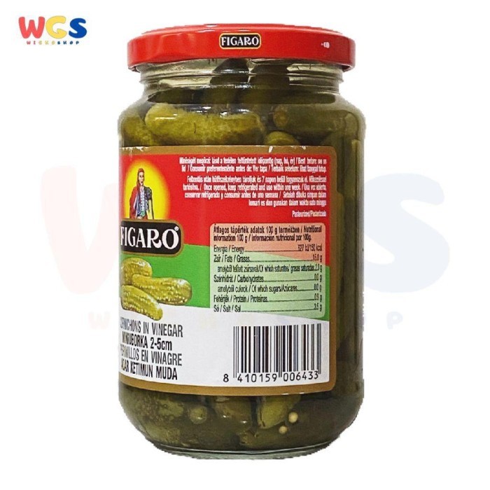 Jual Figaro Gherkins Cornichons in Vinegar 340g - Acar Timun Muda ...