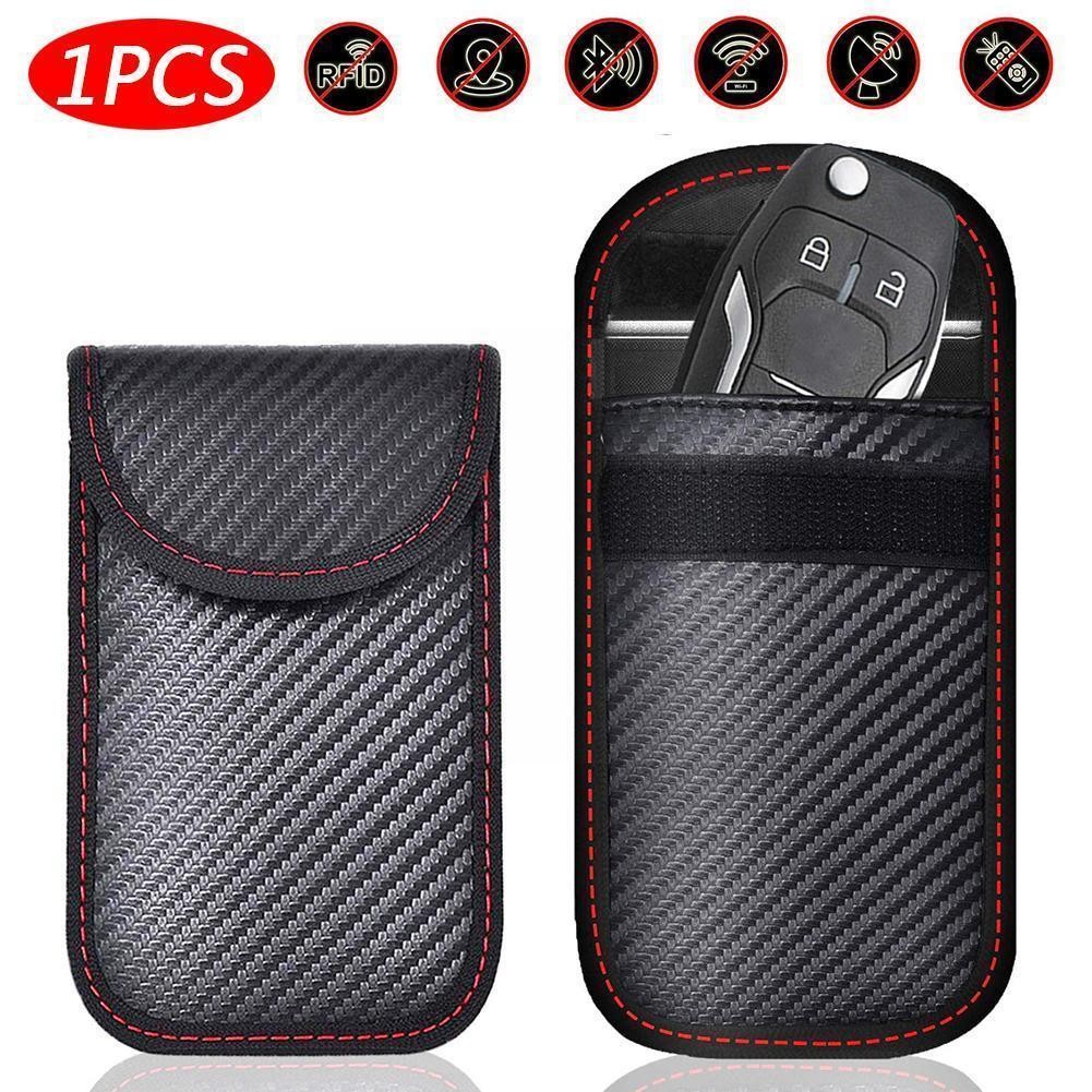 Jual Car Key Signal Blocker Case Faraday Cage Fob Pouch Signal Blocker ...