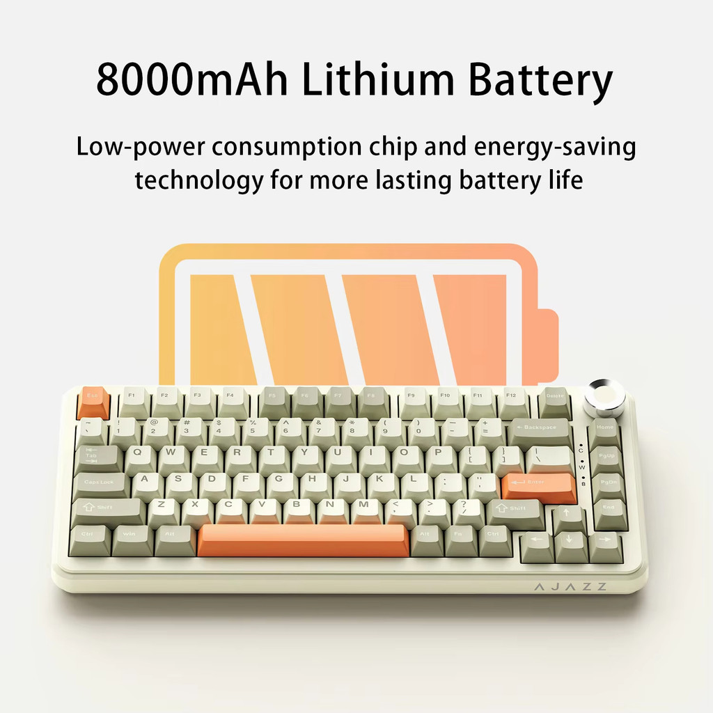 Jual AJAZZ AK820MAX Flying Fish Axis Mechanical Keyboard 75% Full-key Hot Swapping Gasket ...