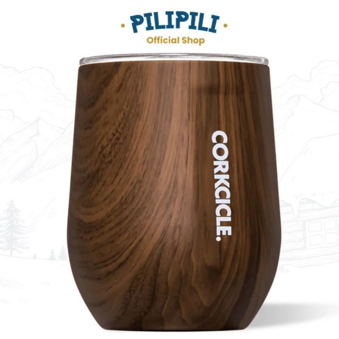 Jual Mug Insulated Corkcicle Stemless 12 oz / 355 ml Walnut Wood ...