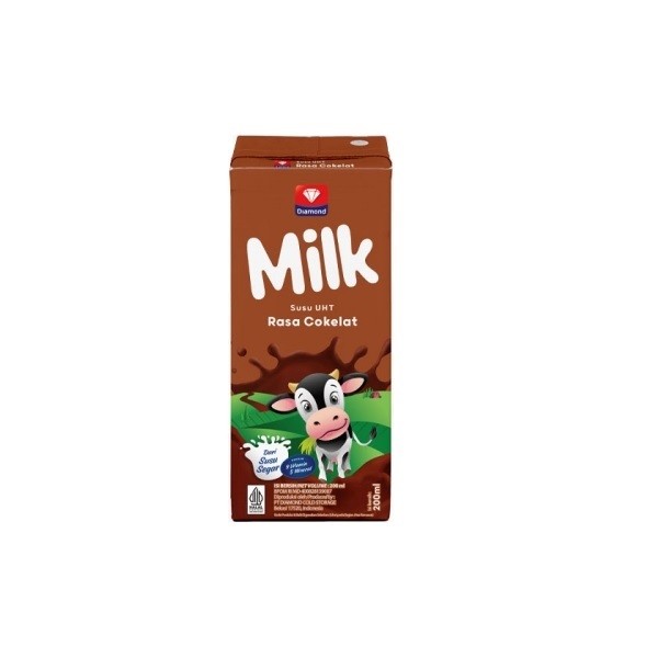 Jual DIAMOND MILK UHT CHOCOLATE 200 ML | Shopee Indonesia