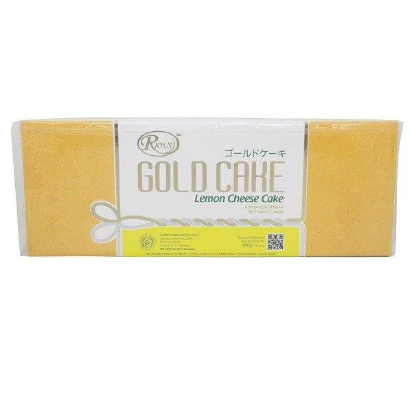 Jual RIOUS GOLDCAKE LEMONCHEESE BSR 400GR | Shopee Indonesia