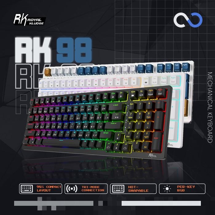 Jual Techlynx- Royal Kludge Rk98 / Rk-98 Hotswap Mechanical Gaming ...
