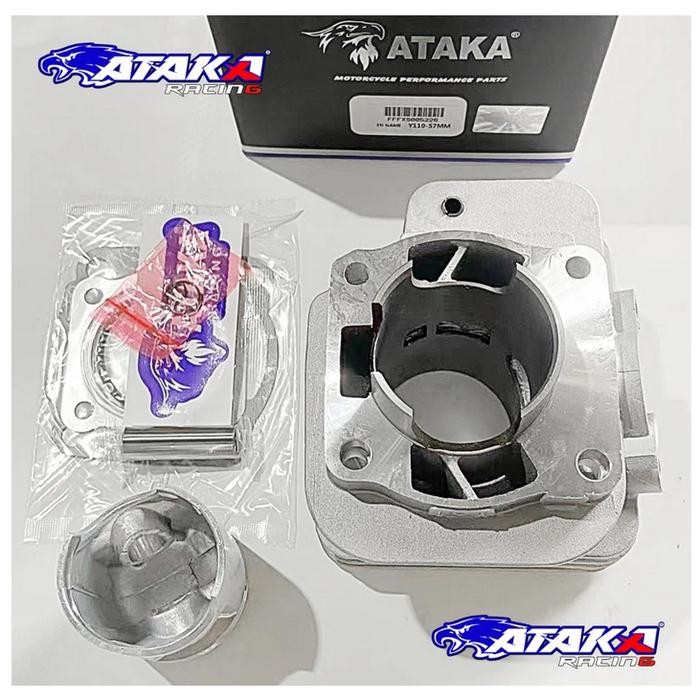 Jual 1 Set Blok Boring Piston Ataka Bore Up Bebek Fizr Seher 52Mm 57Mm ...