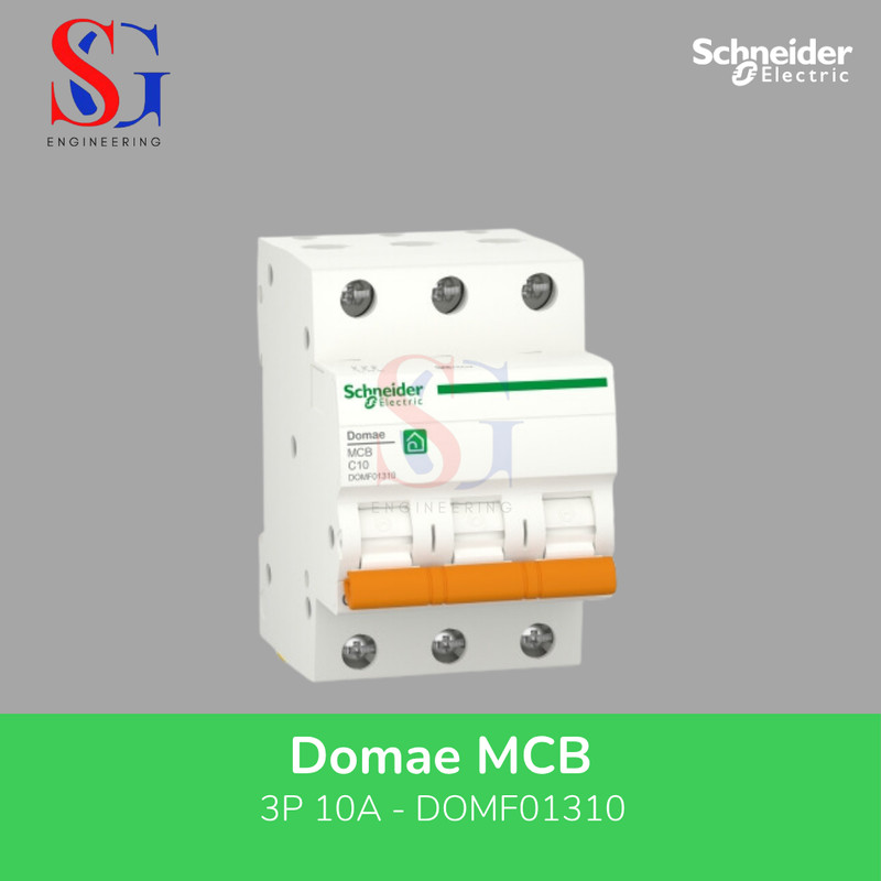 Jual Schneider Electric Domae MCB 3P 10A - DOMF01310 | Shopee Indonesia