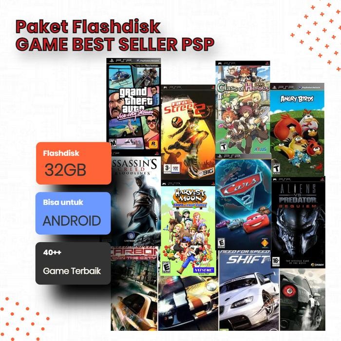 Jual Flashdisk Paket Koleksi Game PSP dan Game Retro Dingdong ...