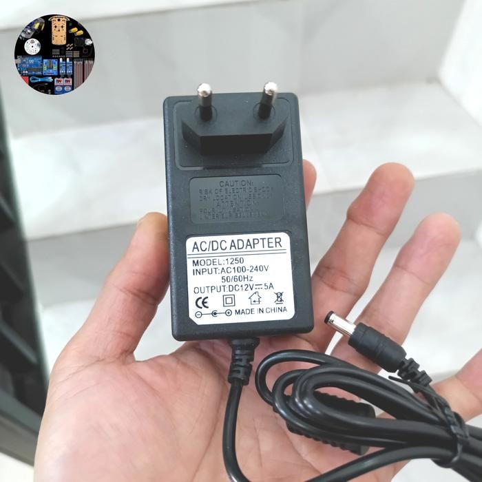 Jual ADAPTER 12V 5A ADAPTOR AC 220 TO DC PSU TRAFO POWER SUPPLY ...