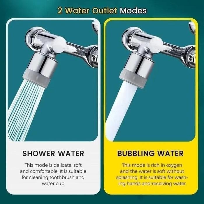 Jual EXTENDER FAUCET ROTATION 2 MODE SAMBUNGAN KRAN WASTAFEL ROTARY ...