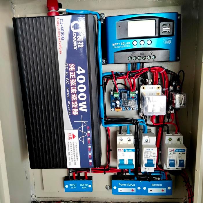 Jual Box Panel Plts Solar Panel Inverter Psw 4000W Scc 100A Full ...