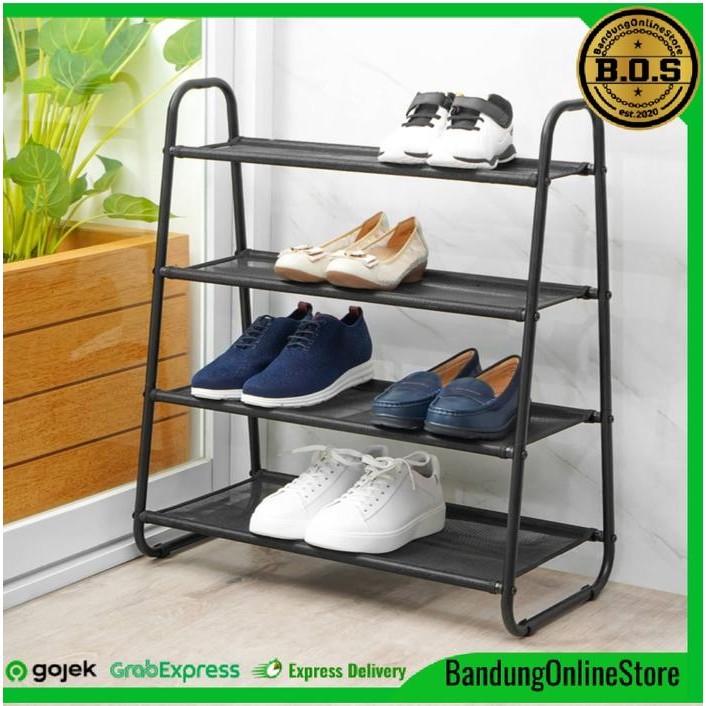 Jual Informa Benneth Rak Besi Jaring Sepatu 4 Tingkat Tempat Sepatu ...