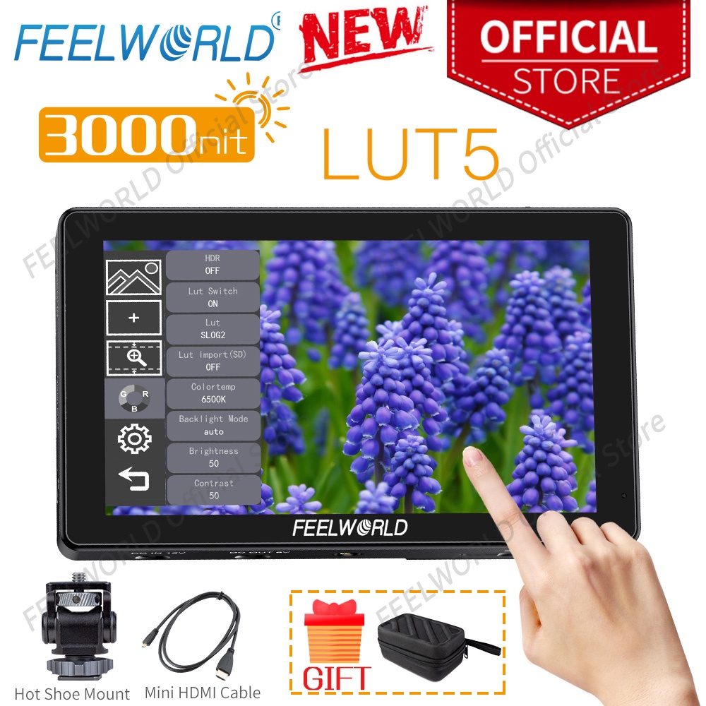 Jual New FEELWORLD 5.5 Inch Ultra High Bright 3000nit 4K HDMI Input ...
