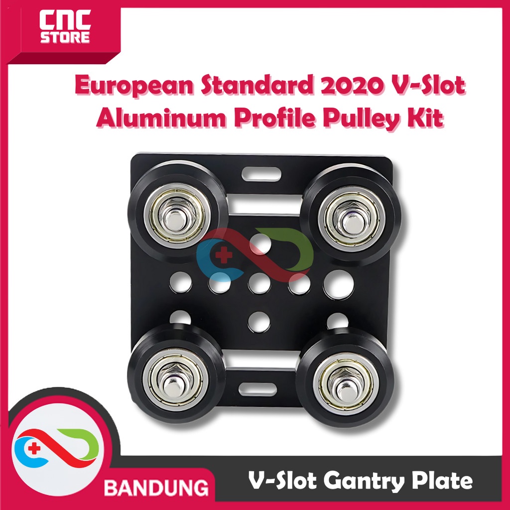 Jual 3D printer accessories European standard 2020 pulley with wheels ...