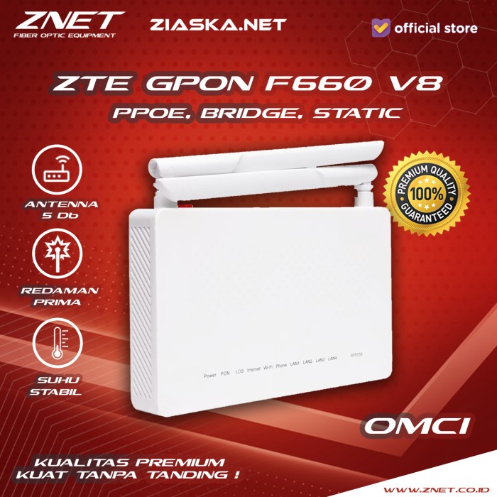 Jual Versi Baru Modem ZTE f660 Gpon Ont ZXHN F660 v8 support ZTE OLT Akses | Shopee Indonesia