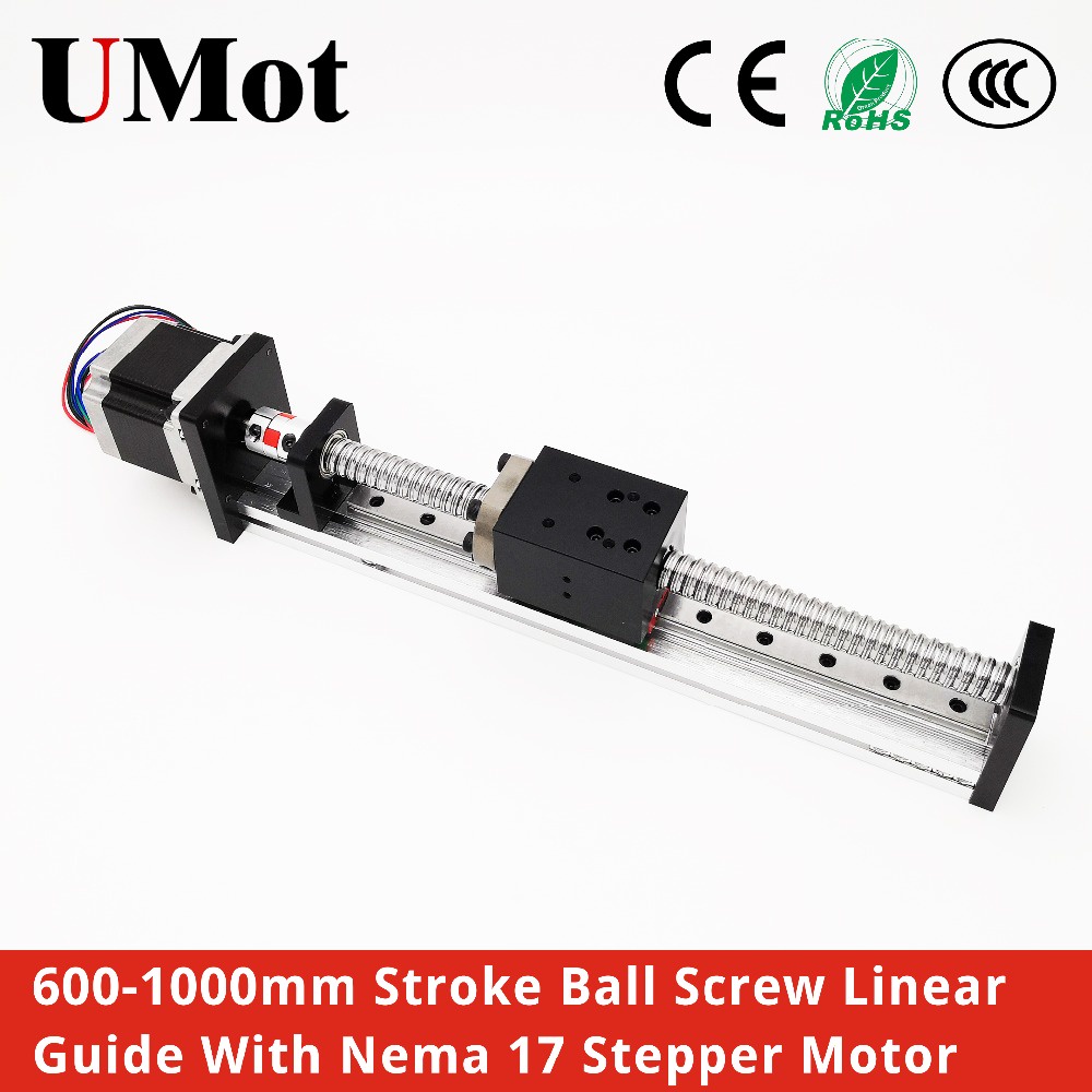 Jual DIG 600-1000mm Stroke Ball Screw Linear Module Gantry Robot Lead Screw Driven Linear Guide ...