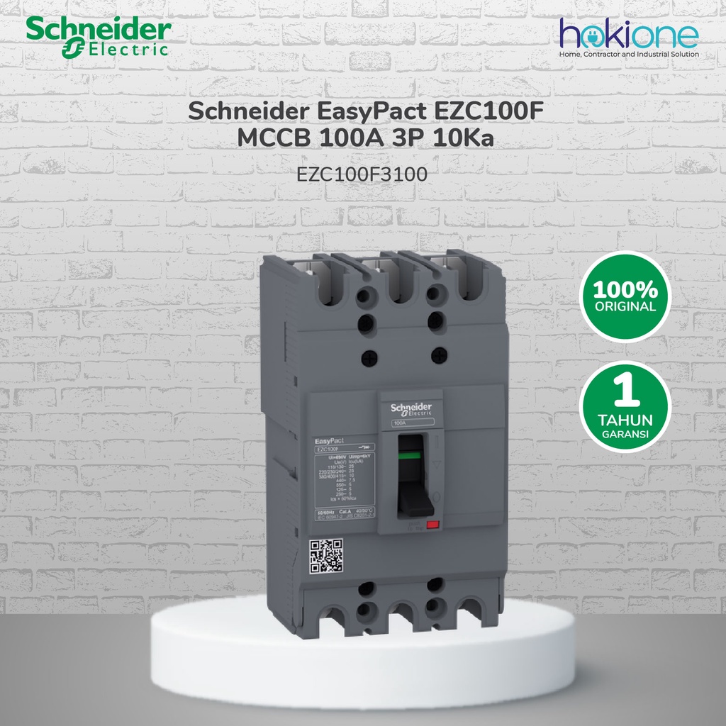 Jual Schneider EasyPact EZC100F MCCB 3P 100A 10kA - EZC100F3100 | Shopee Indonesia