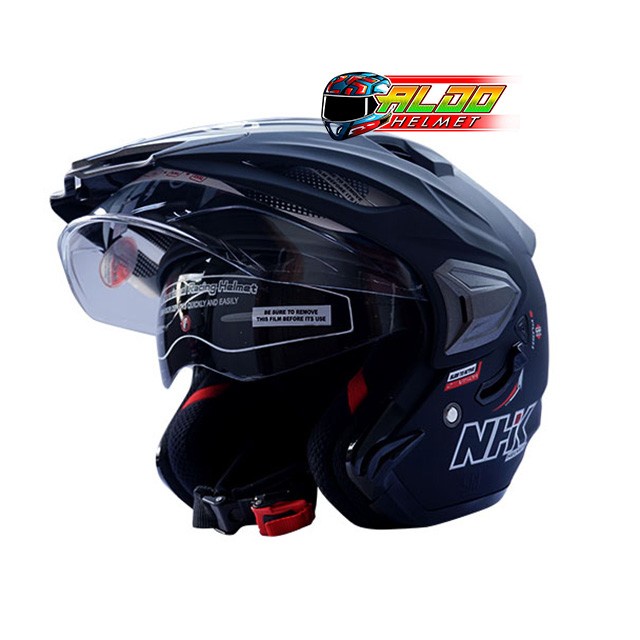 Jual Nhk Ori Predator Helm Nhk Predator Black Doff Nhk Helmet 2 Kaca ...