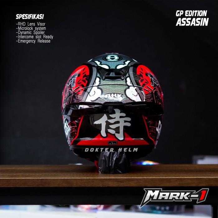 Jual Nhk Mark 1 Motif Samurai Assasin Dan Warior Single Visor Full Face ...